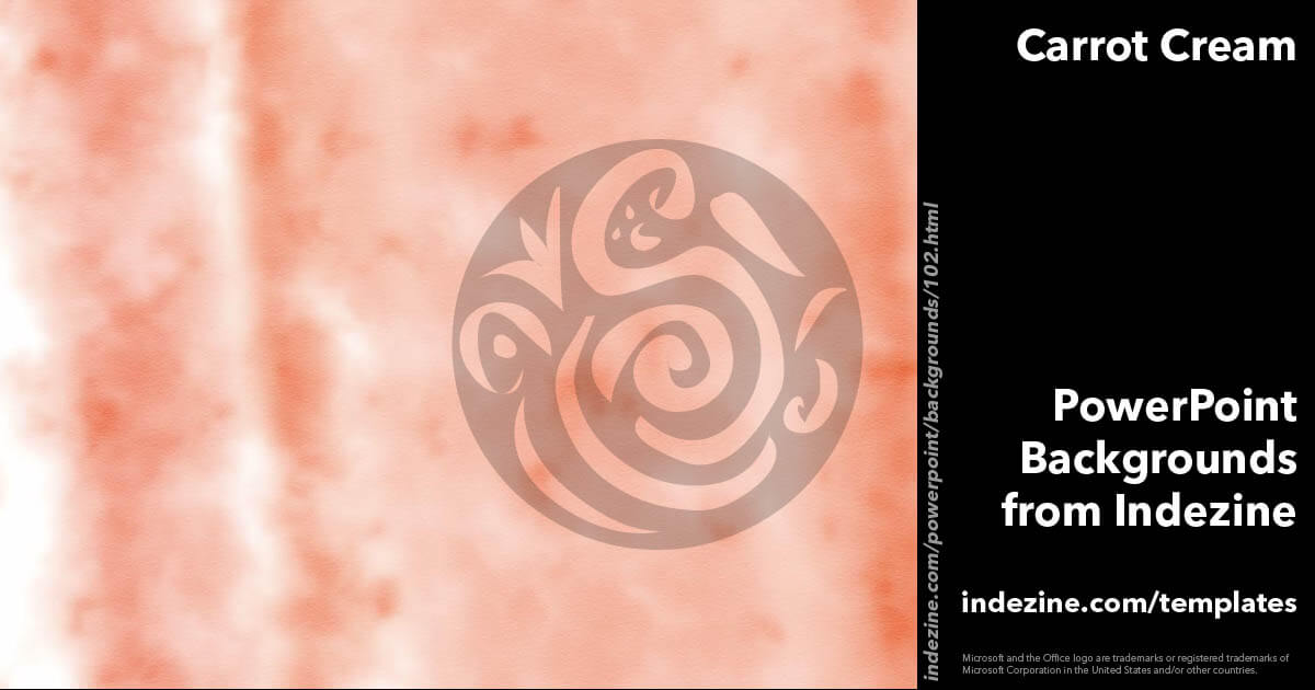 Carrot Cream PowerPoint Background