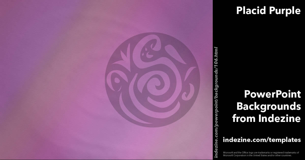 Placid Purple PowerPoint Background