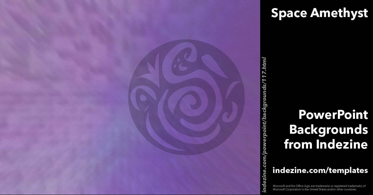 Space Amethyst PowerPoint Background