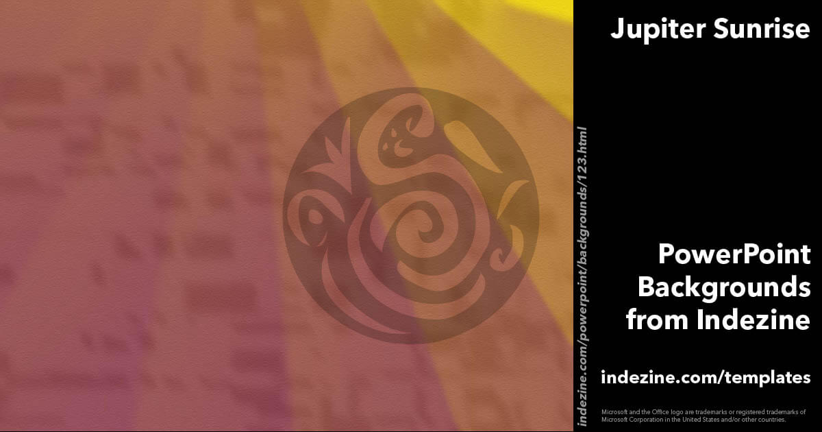 Jupiter Sunrise PowerPoint Background