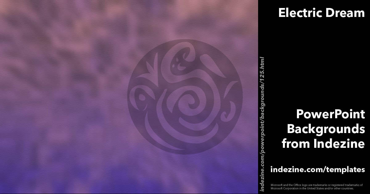 Electric Dream PowerPoint Background