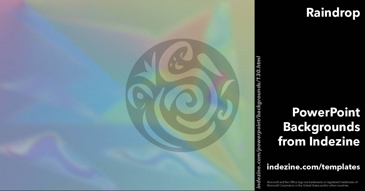 Raindrop PowerPoint Background