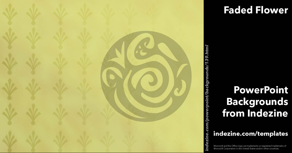 Faded Flower PowerPoint Background
