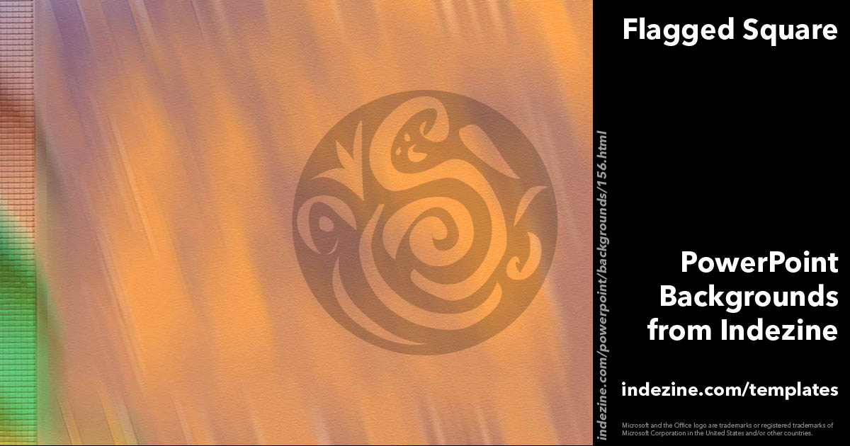 Flagged Square PowerPoint Background
