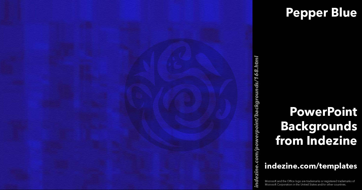 Pepper Blue PowerPoint Background
