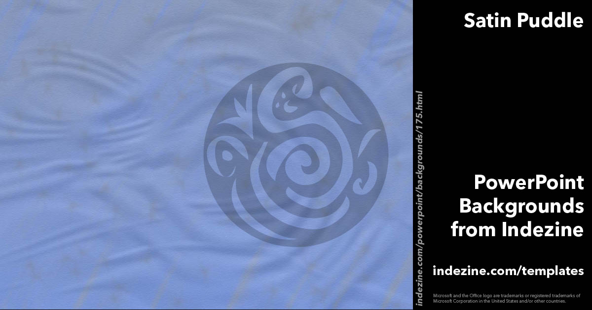 Satin Puddle PowerPoint Background