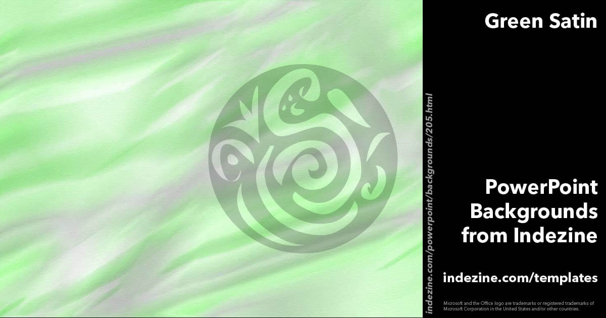 Green Satin PowerPoint Background