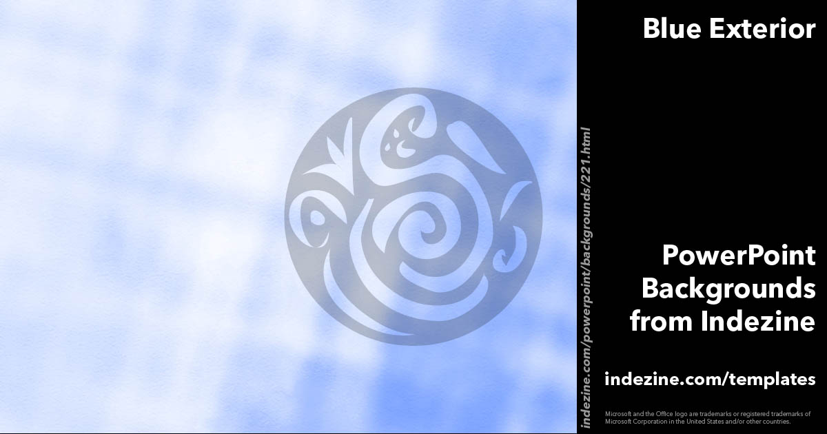 Blue Exterior PowerPoint Background