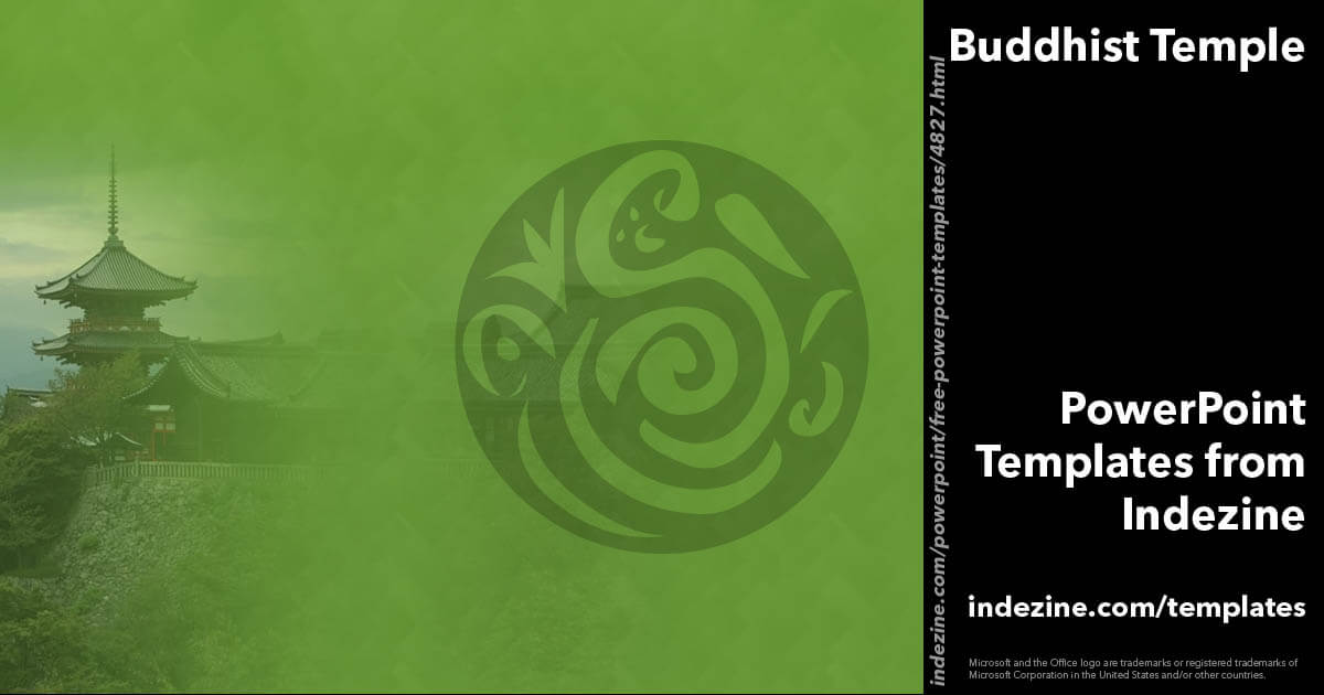 Buddhist Temple 04 PowerPoint Template