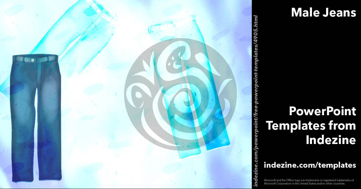 Male Jeans 01 PowerPoint Template