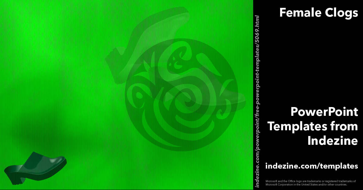 Female Clogs 04 PowerPoint Template