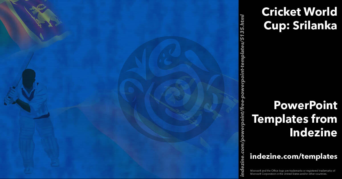 Cricket World Cup: Srilanka PowerPoint Template
