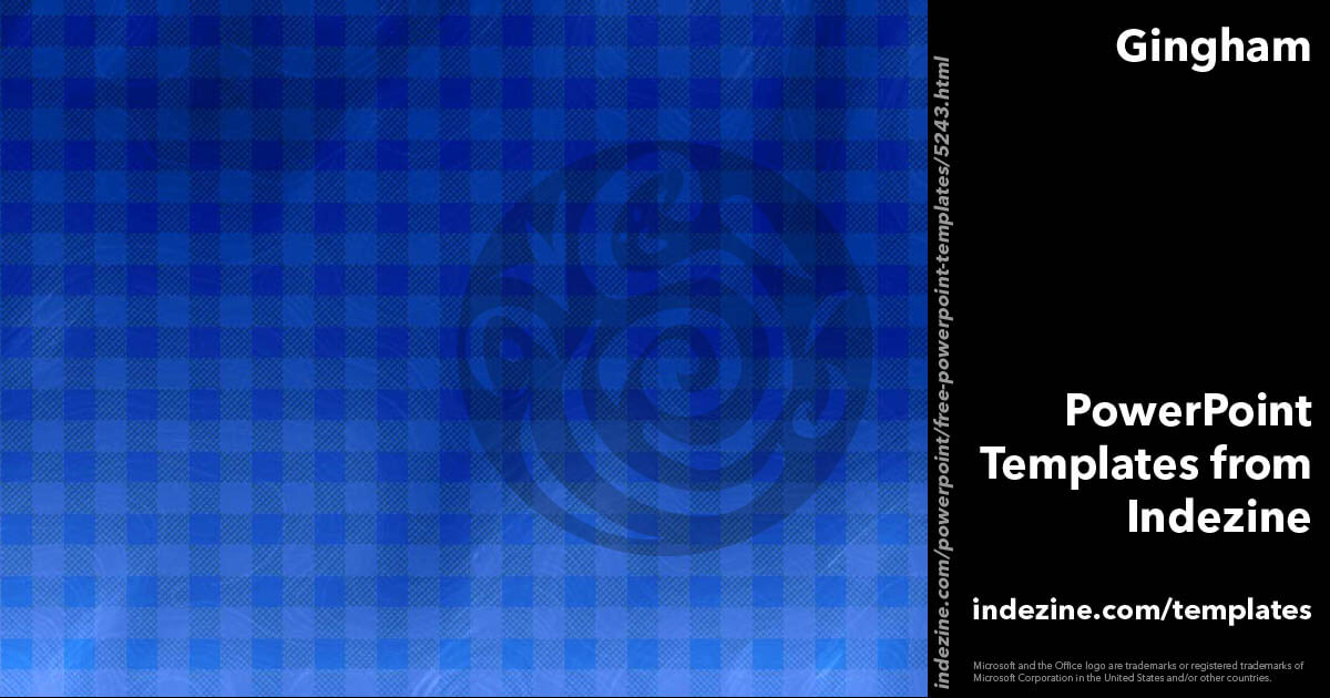 Gingham 01 PowerPoint Template
