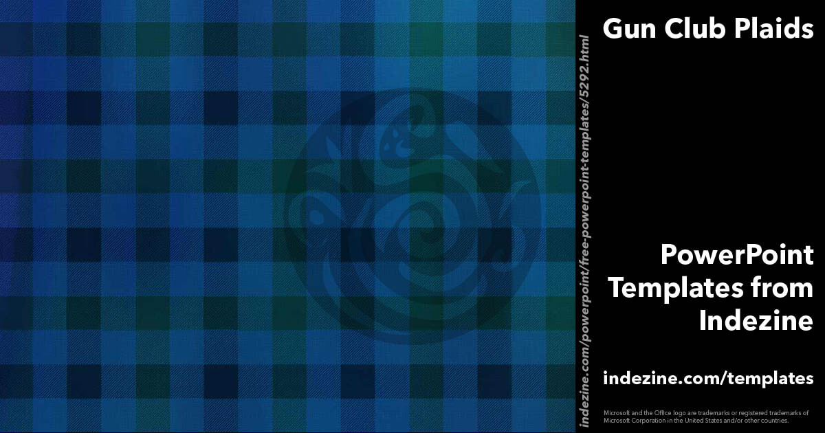 Gun Club Plaids 03 PowerPoint Template