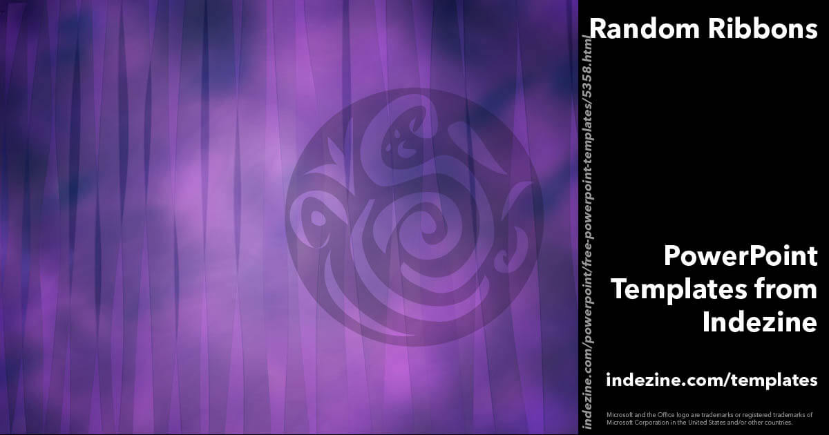 Random Ribbons 03 PowerPoint Template