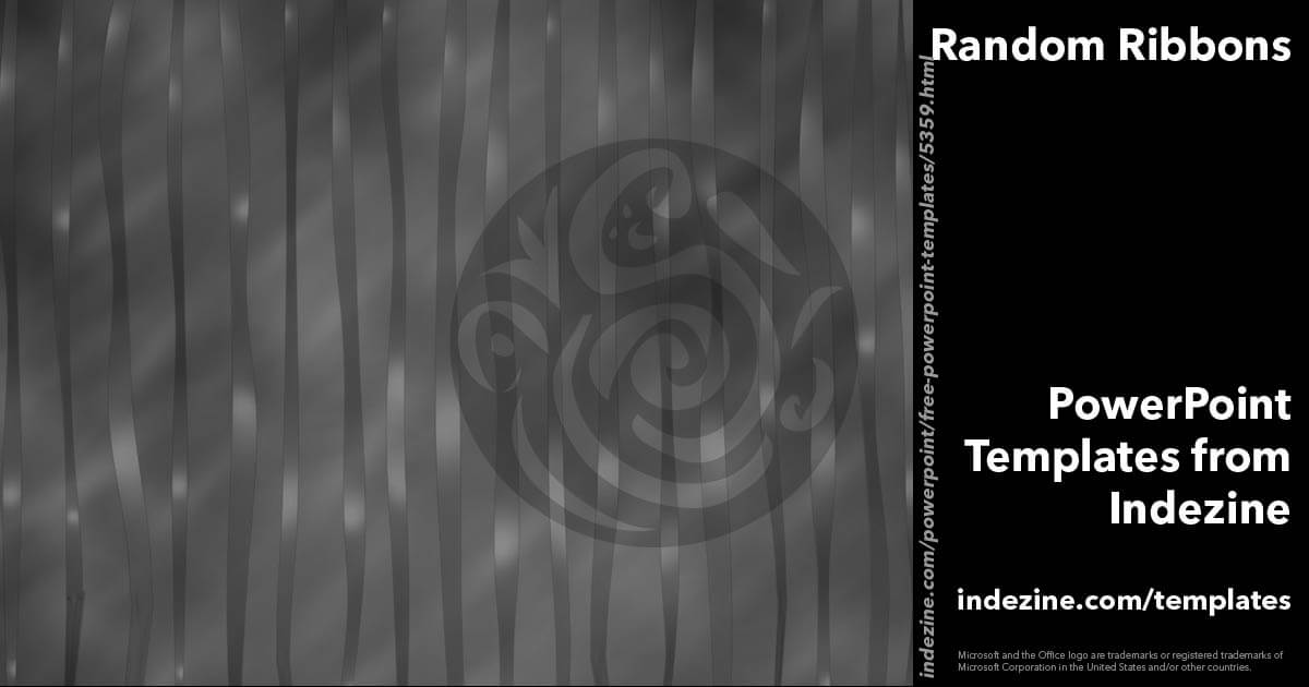 Random Ribbons 04 PowerPoint Template