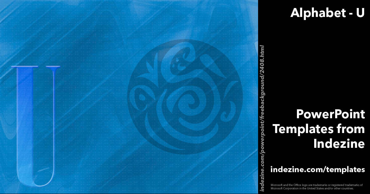 Alphabet - U 01 PowerPoint Template