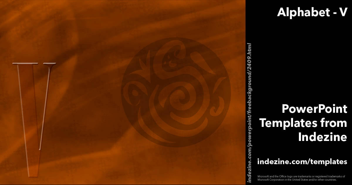 Alphabet - V 01 PowerPoint Template