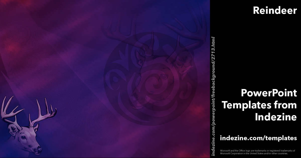 Reindeer 01 PowerPoint Template
