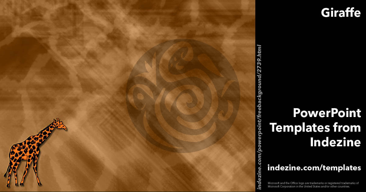 Giraffe 03 PowerPoint Template