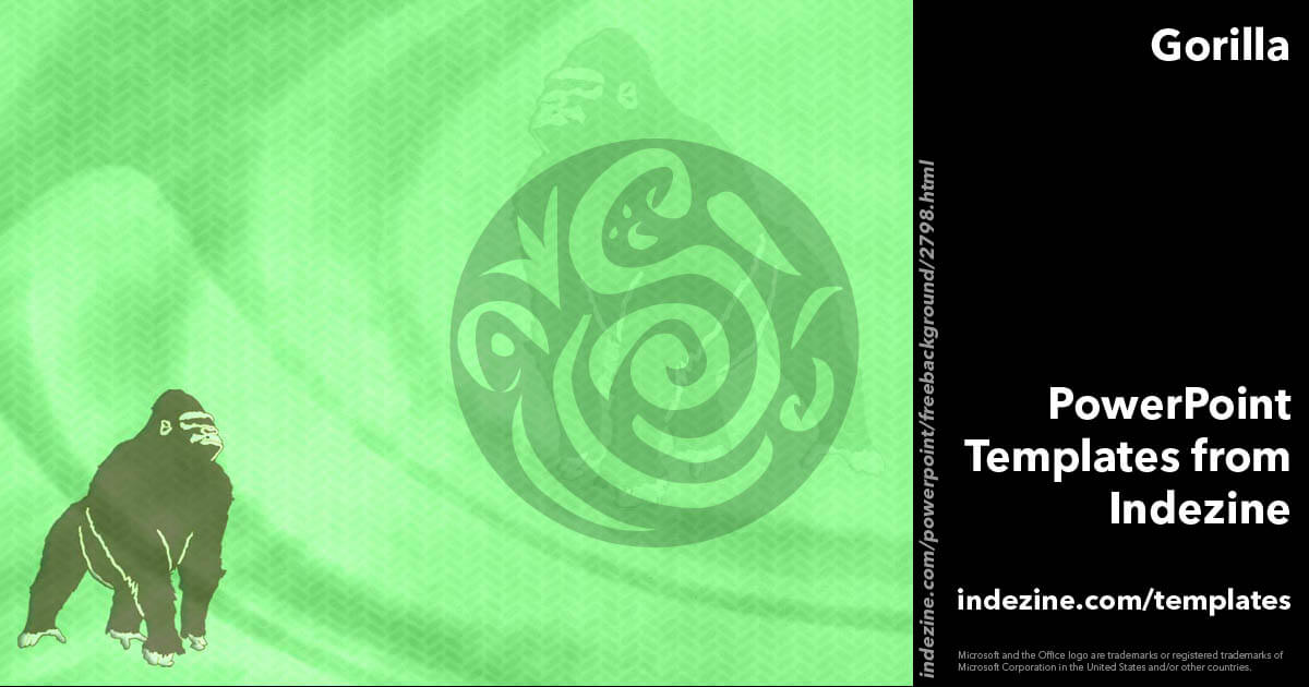 Gorilla 08 PowerPoint Template