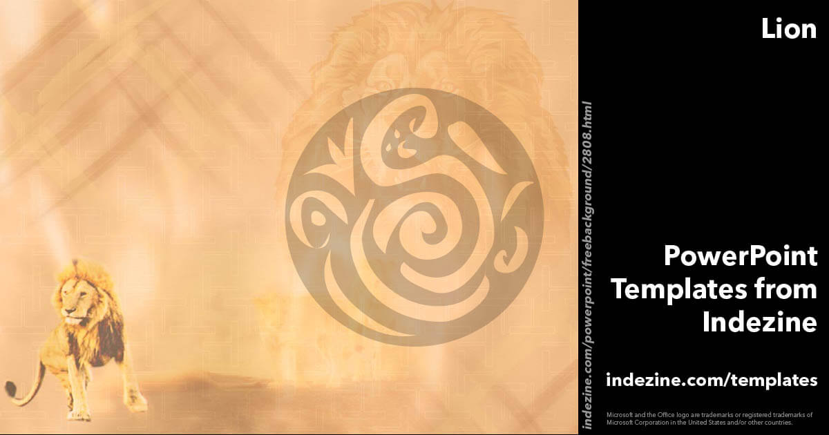 Lion 02 PowerPoint Template