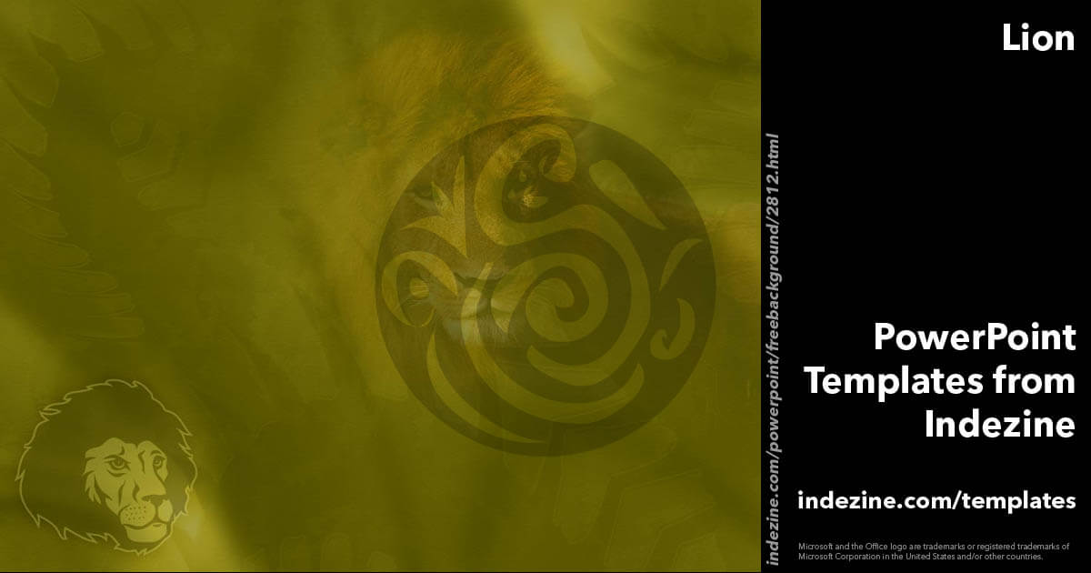 Lion 06 PowerPoint Template