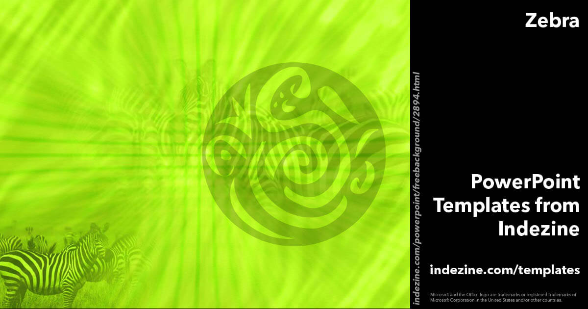 Zebra 05 PowerPoint Template