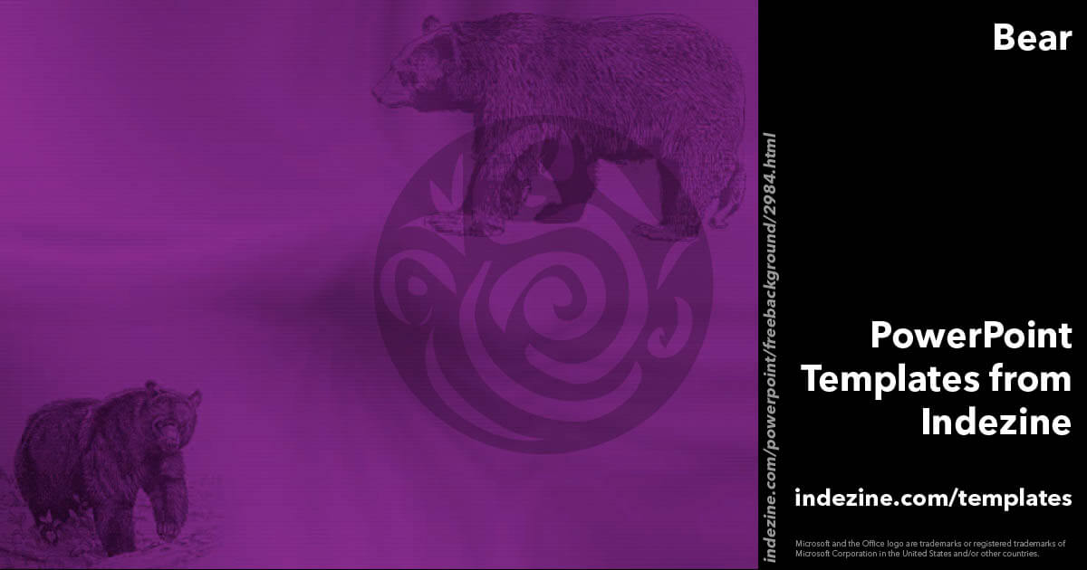 Bear 08 PowerPoint Template