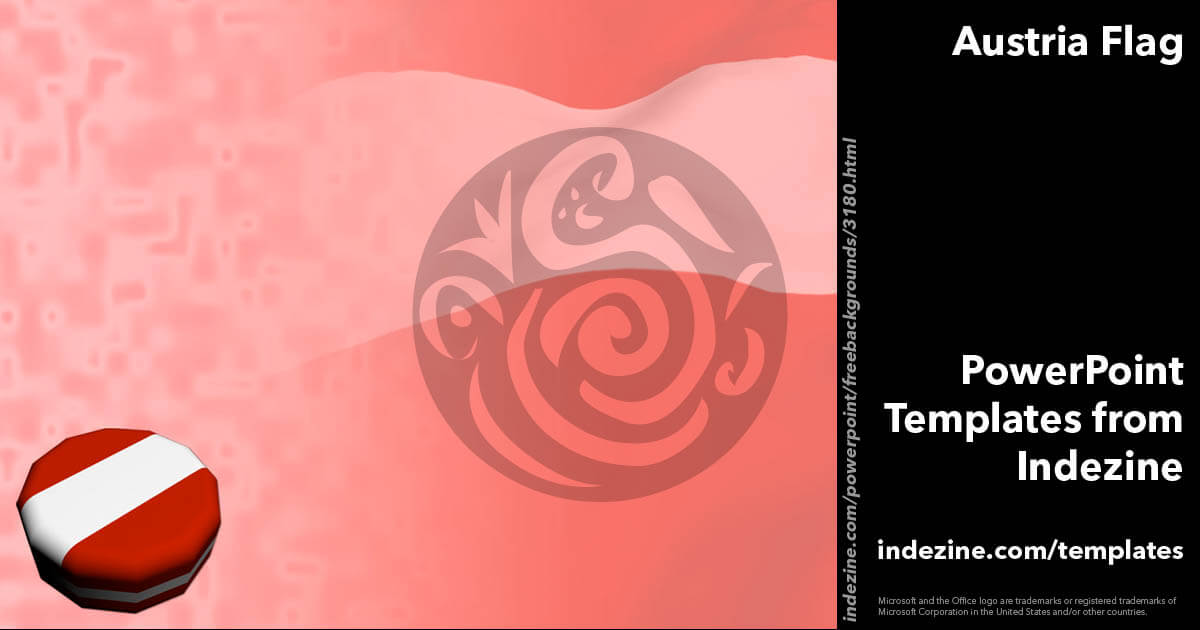Austria Flag 07 PowerPoint Template