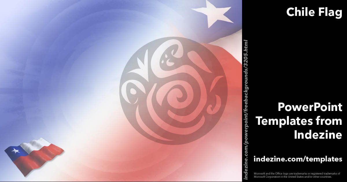 Chile Flag 07 PowerPoint Template