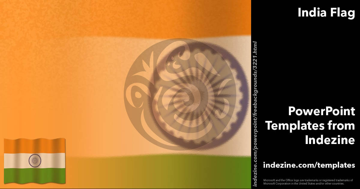 India Flag 12 PowerPoint Template