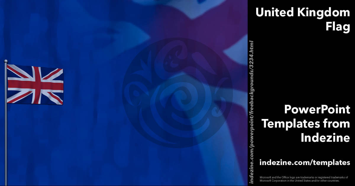 United Kingdom Flag 09 PowerPoint Template