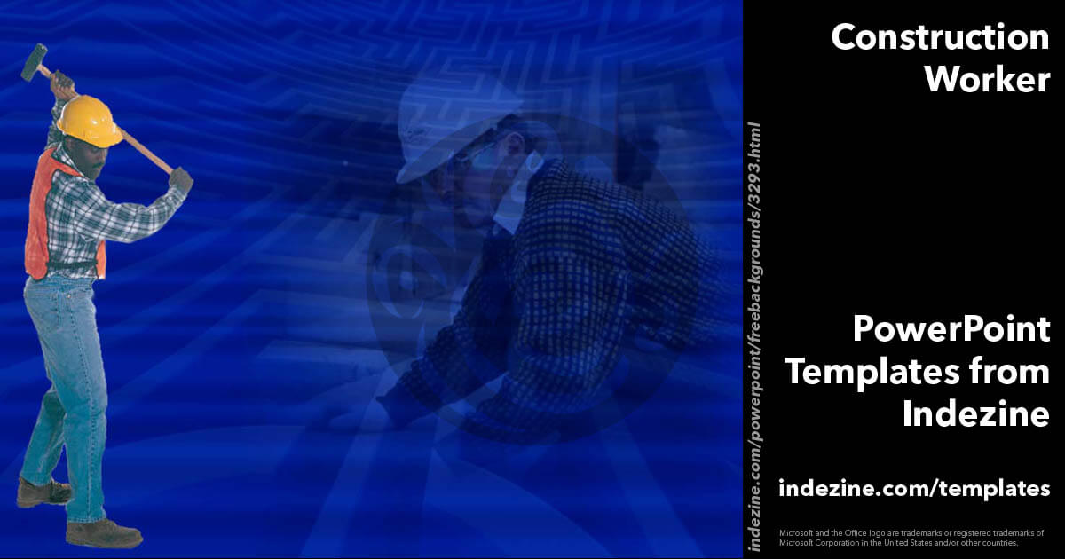 Construction Worker 07 PowerPoint Template