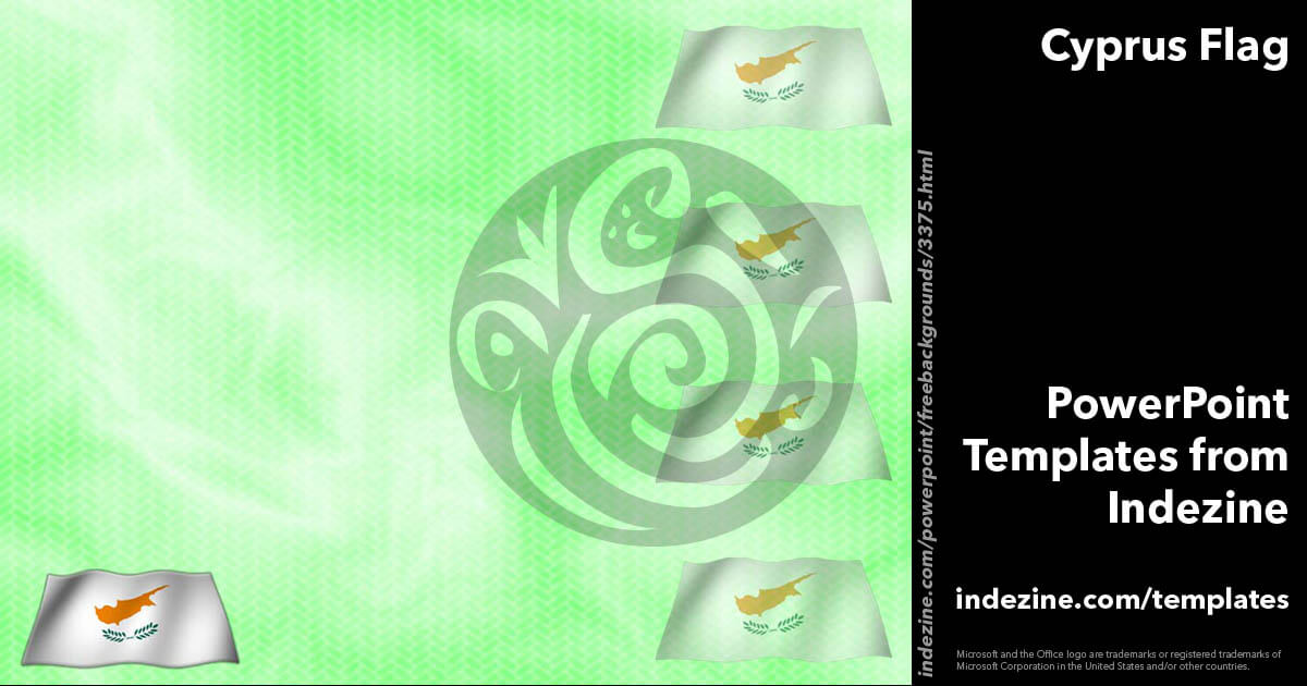 Cyprus Flag 01 PowerPoint Template