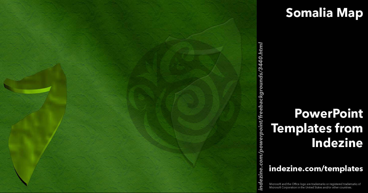 Somalia Map 01 PowerPoint Template