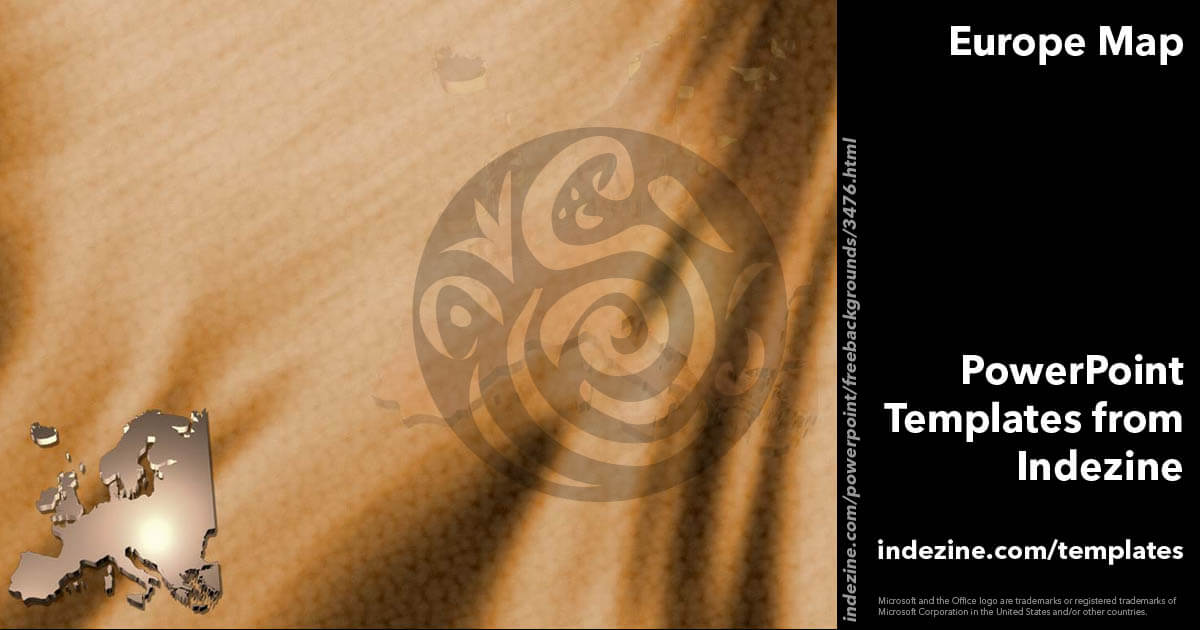 Europe Map 01 PowerPoint Template