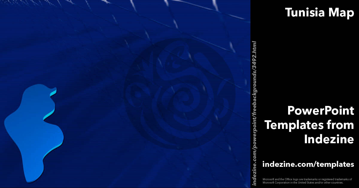 Tunisia Map 01 PowerPoint Template