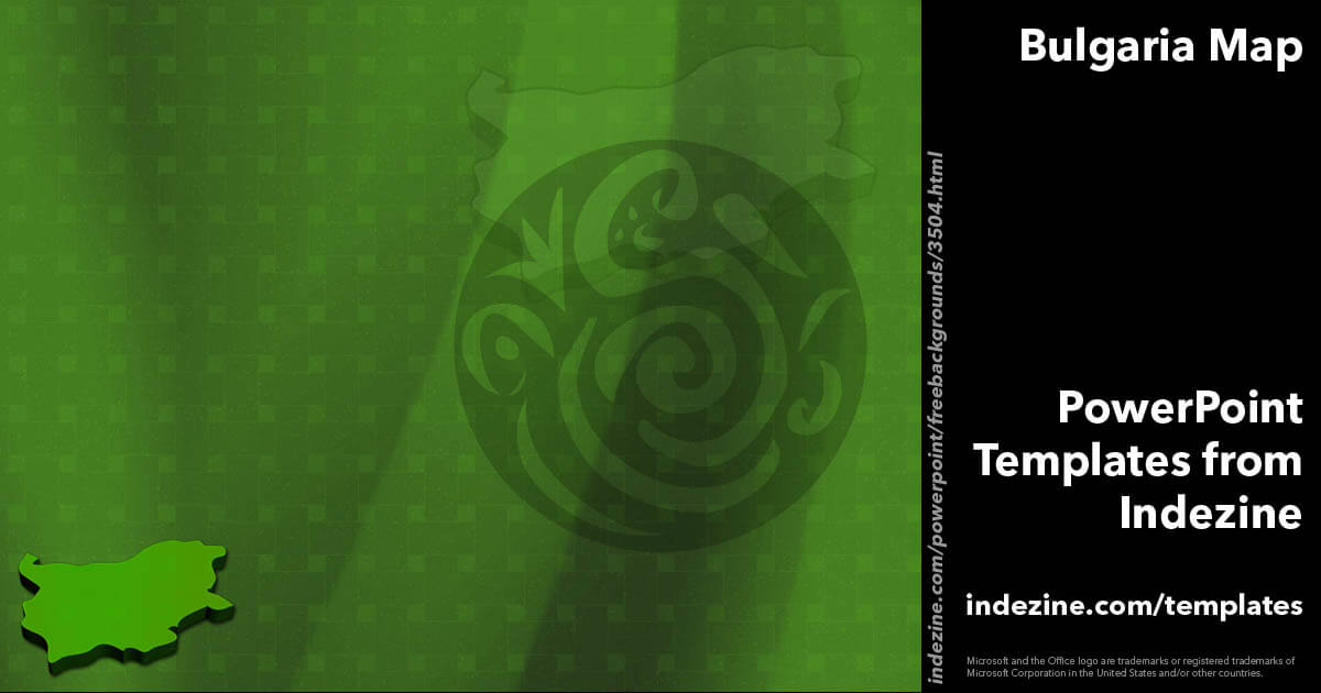 Bulgaria Map 01 PowerPoint Template