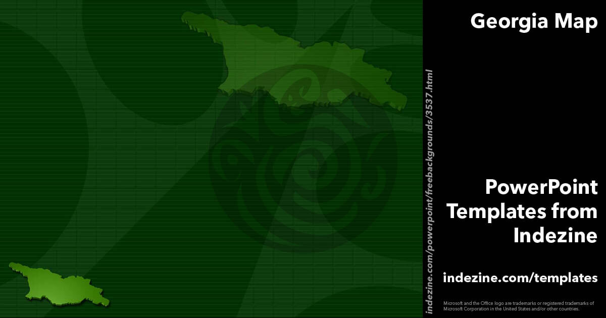 Georgia Map 01 PowerPoint Template