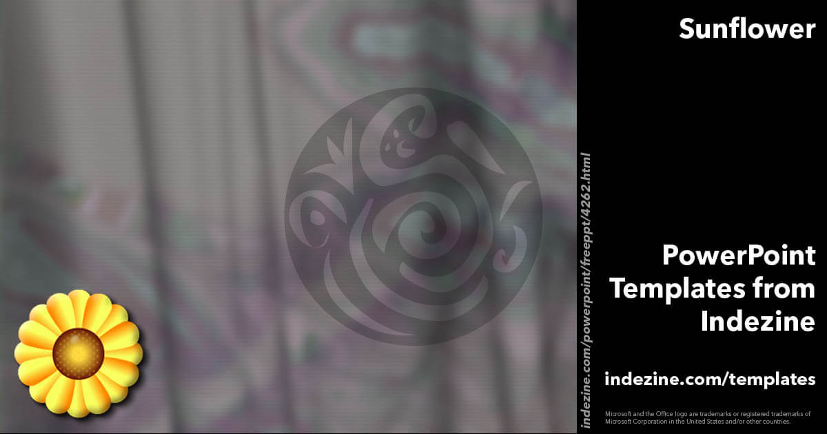 Sunflower 01 PowerPoint Template