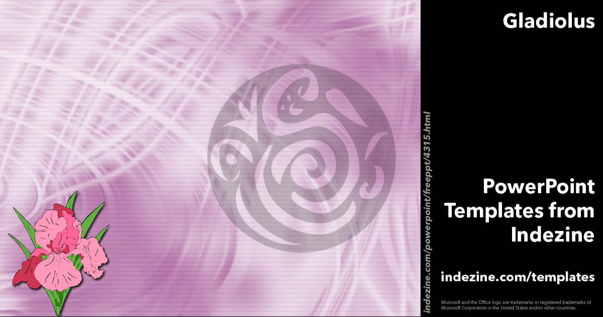 Gladiolus 01 PowerPoint Template