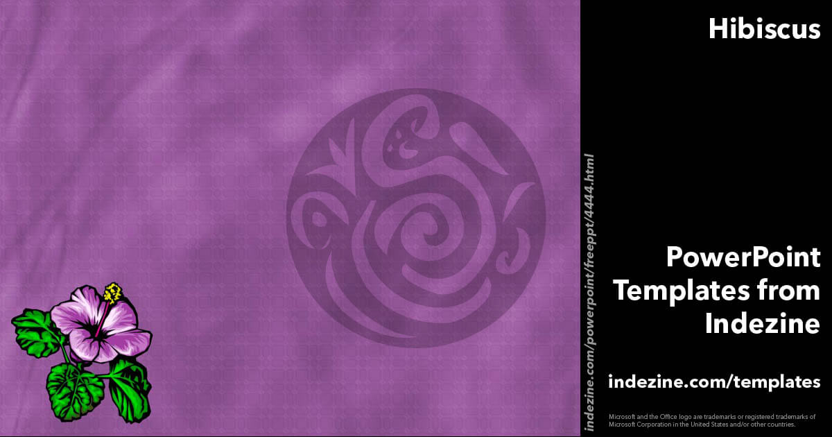 Hibiscus 04 PowerPoint Template