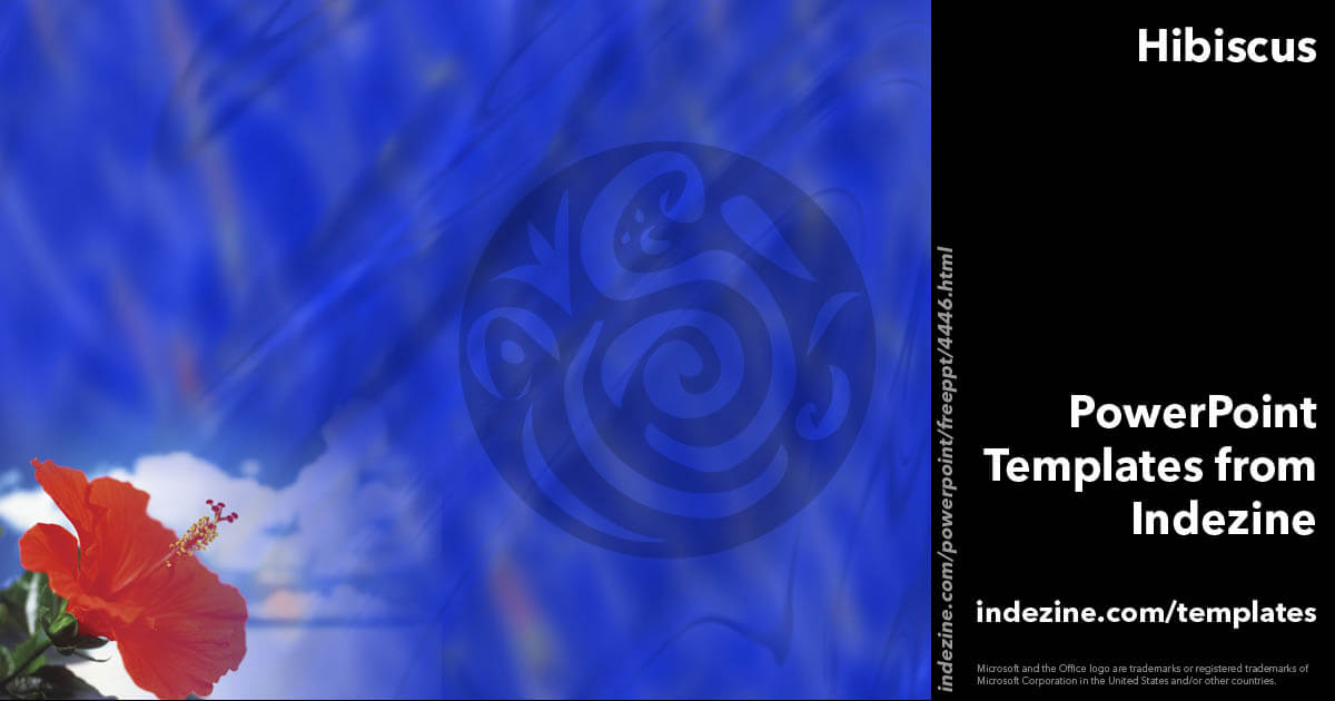 Hibiscus 06 PowerPoint Template