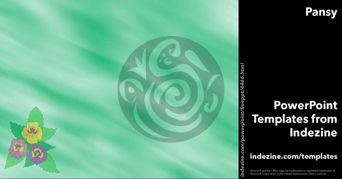 Pansy 02 PowerPoint Template