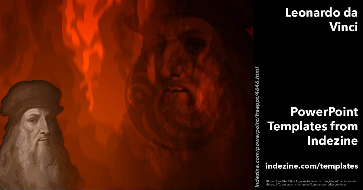 Leonardo da Vinci 01 PowerPoint Template