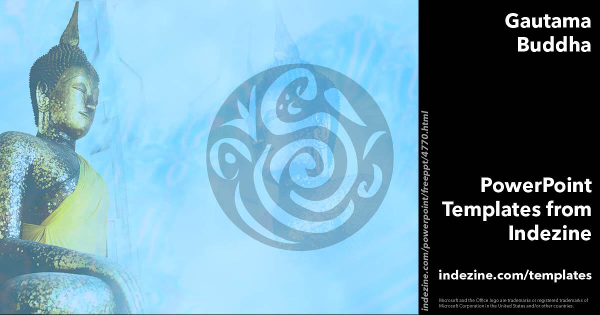 Gautama Buddha 03 PowerPoint Template