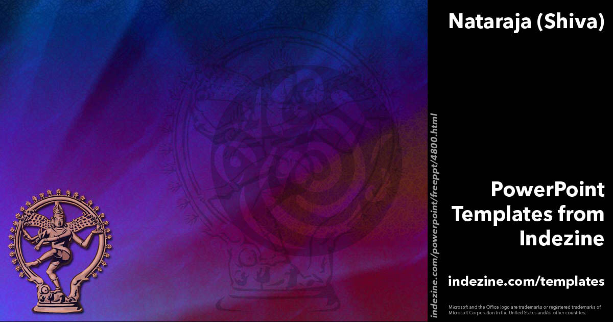 Nataraja Shiva 01 Powerpoint Template