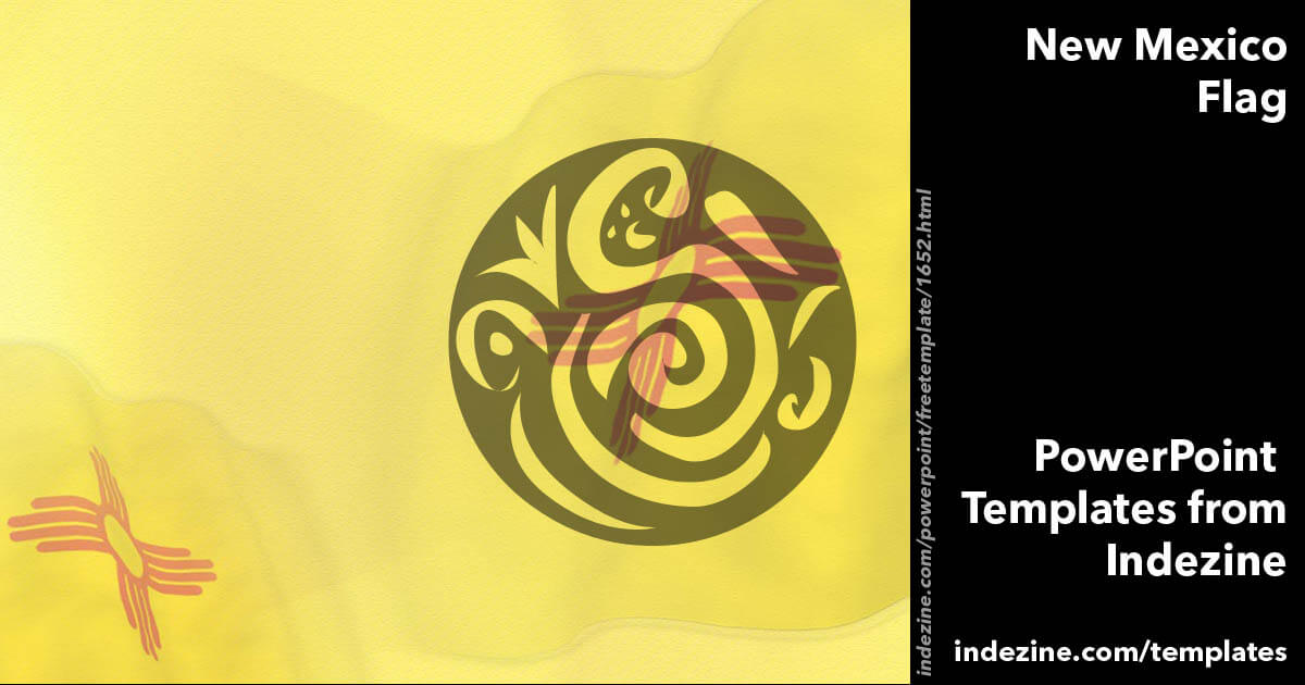 New Mexico Flag 01 PowerPoint Template