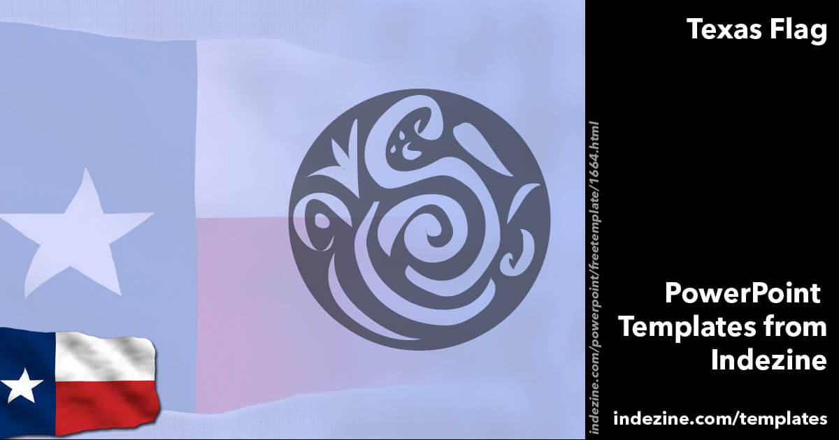 Texas Flag 01 PowerPoint Template